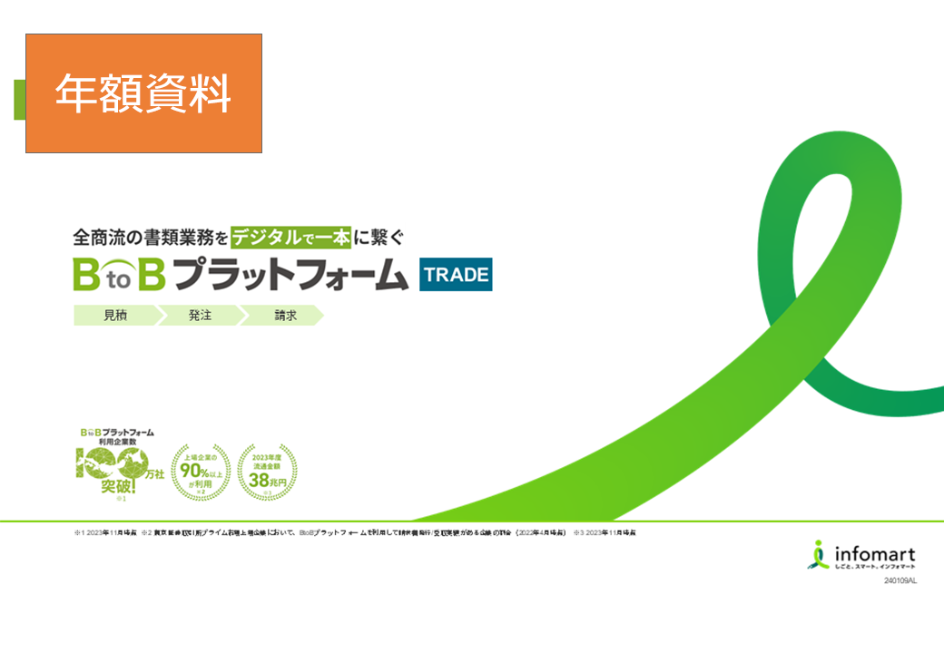 パートナー企業様向け配布資料｜BtoBプラットフォームのインフォマート
